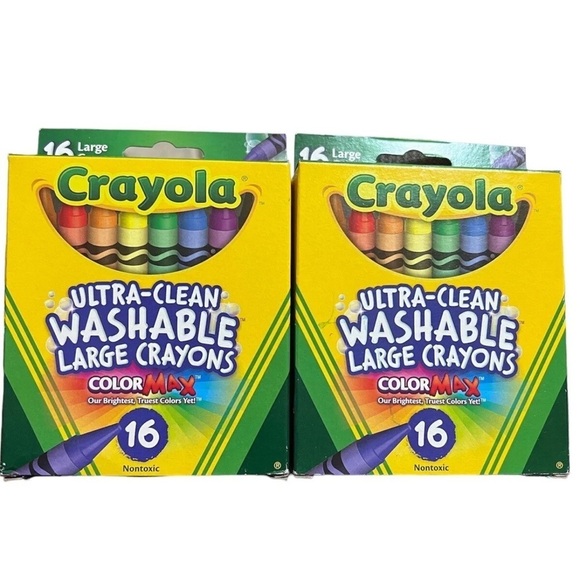 Crayola | Other | 2 Packs Crayola Ultraclean Washable Large Crayons 6 ...